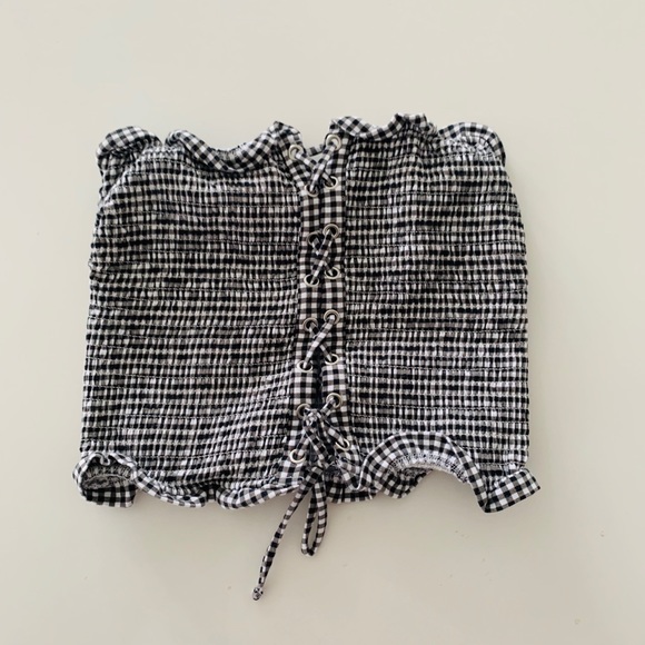 Express | Tops | Checkerboard Express Tube Top | Poshmark